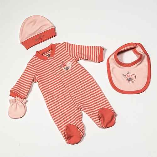 Funna Baby 9252 Fly With Me Hastane Çıkış Seti 4lü Pembe | İlke Bebe
