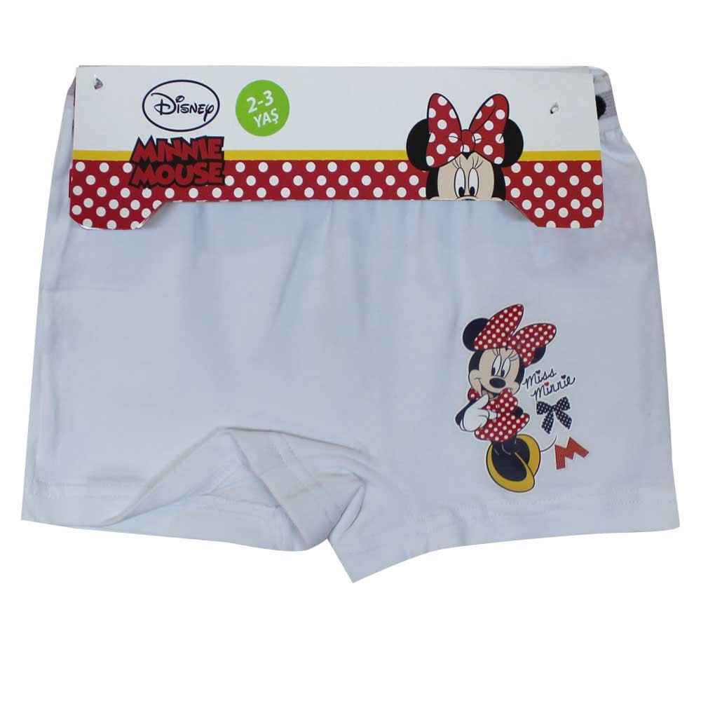 Minnie Mouse 0216 2li Kız Boxer Beyaz | İlke Bebe