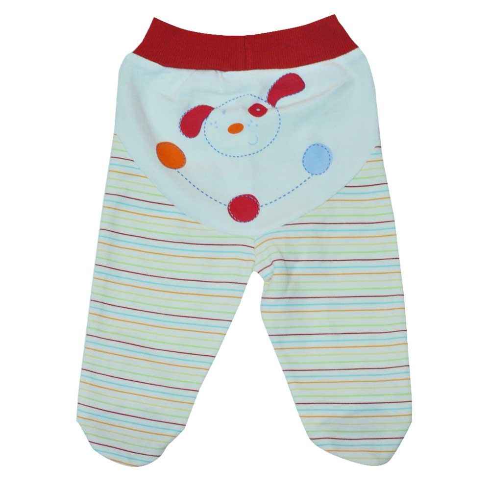 Sebi Bebe 52040 Popo Nakışlı Bebek Pantolonu Kırmızı | İlke Bebe